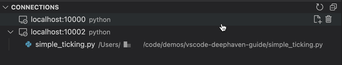 Deephaven VS Code - Panels | Deephaven